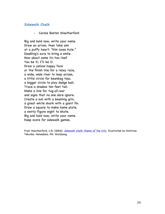 Poems for shared, choral, paired, and echo reading | PDF | Birdwatching ...