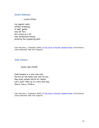 Poems for shared, choral, paired, and echo reading | PDF