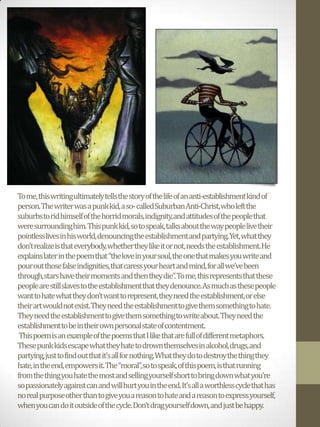 Poems for the Unhappy and the Social Heretics | PPTX