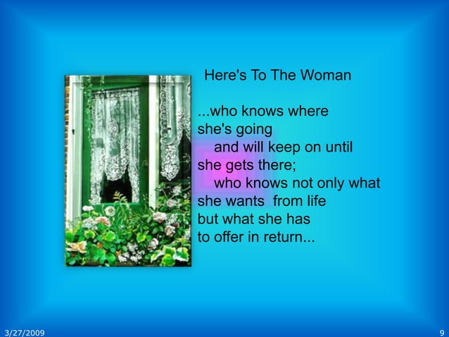 Poems For Women | PPT