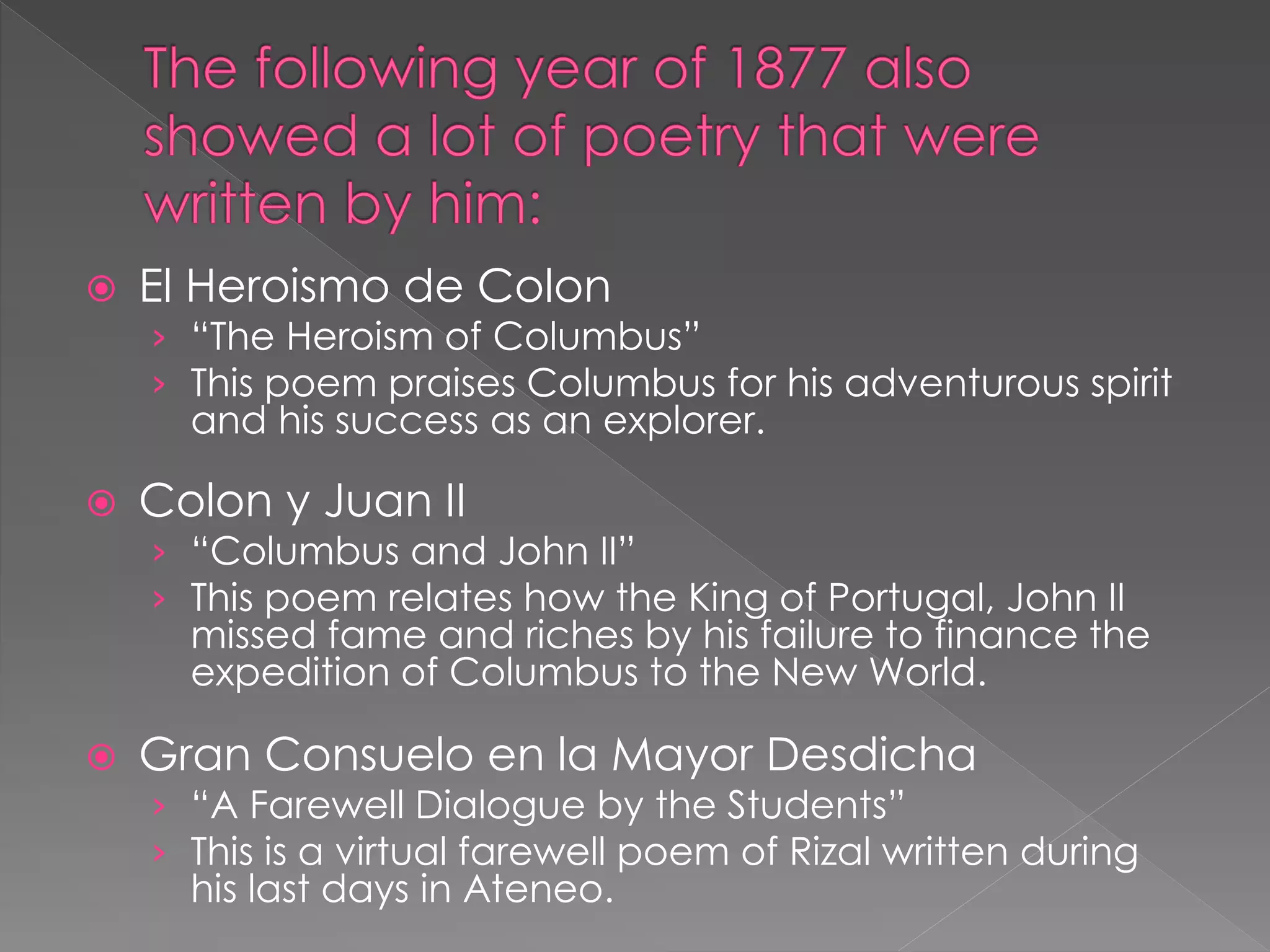 Poems of Rizal | PPTX