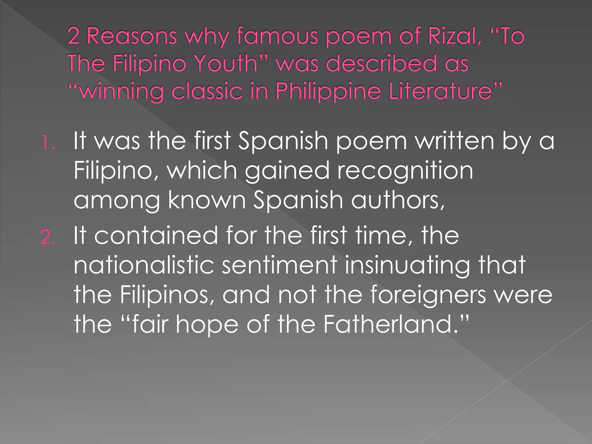 Poems of Rizal | PPTX