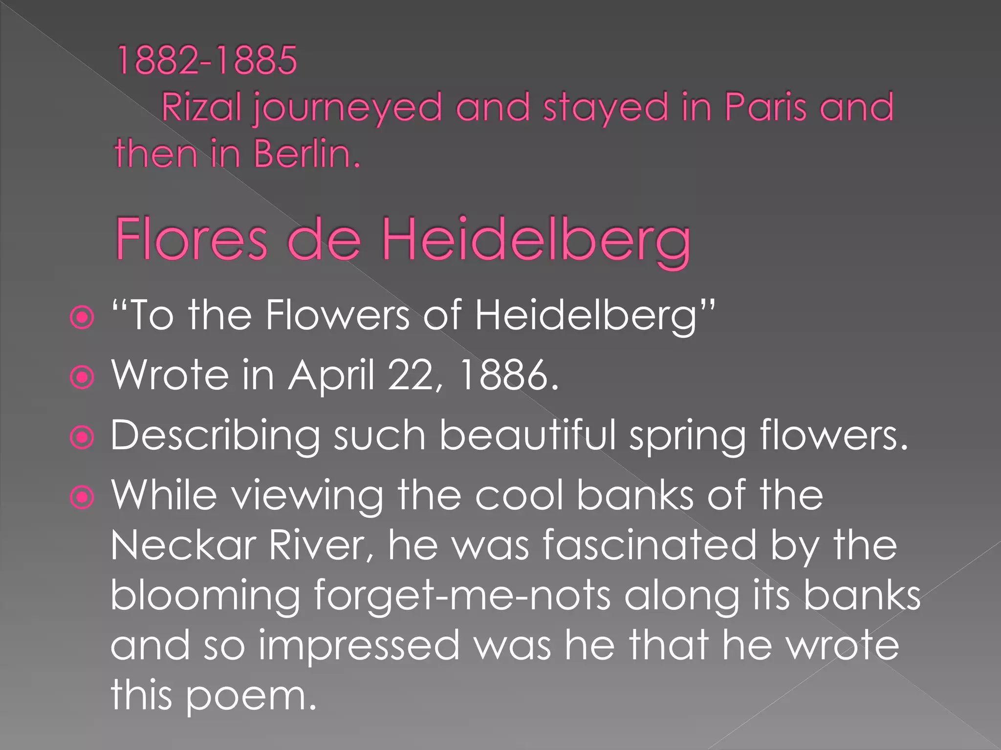 Poems of Rizal | PPTX