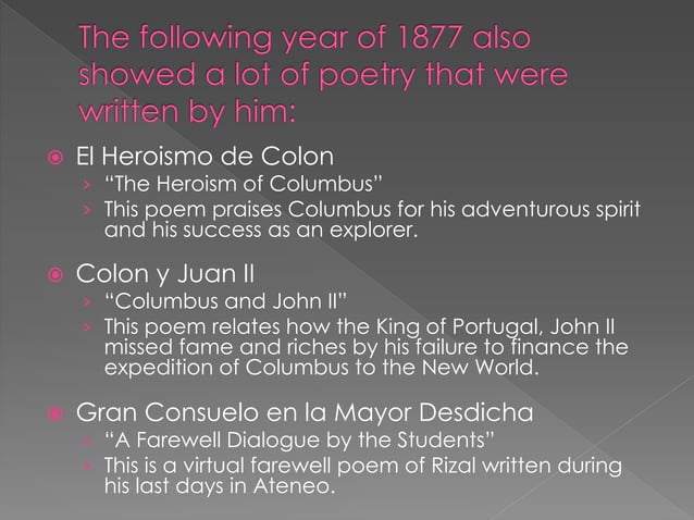 Poems of Rizal | PPTX