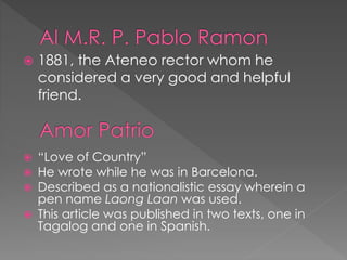 Poems of Rizal | PPTX