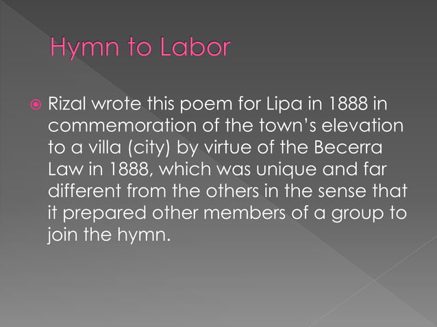 Poems of Rizal | PPTX