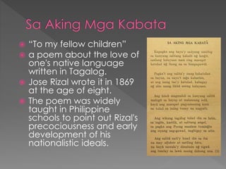 Poems of Rizal | PPTX