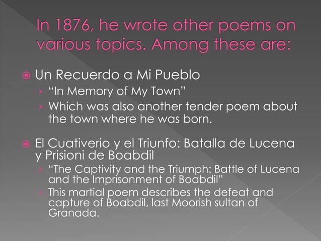 Poems of Rizal | PPTX
