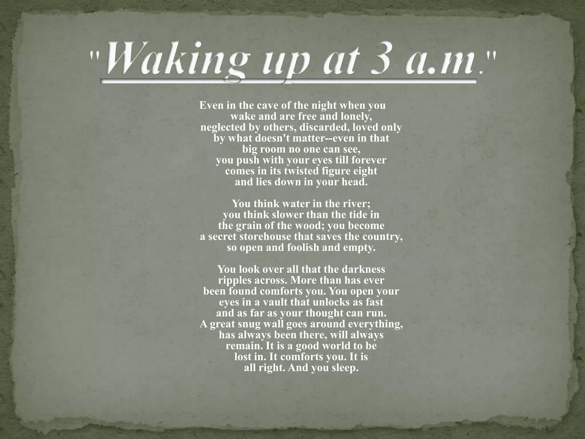 Poems of William Stafford | PPTX