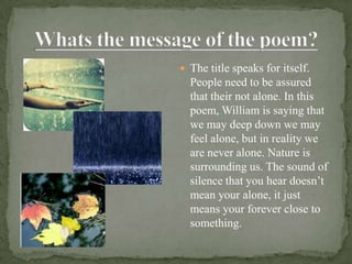 Poems of William Stafford | PPTX