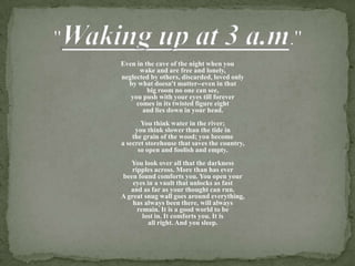 Poems of William Stafford | PPTX