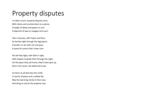 Poems on Indian courts | PPTX