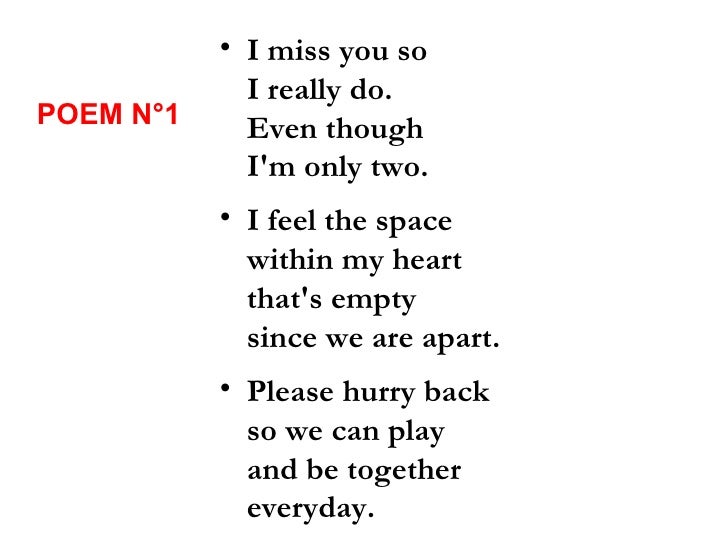 Missing Someone Poem