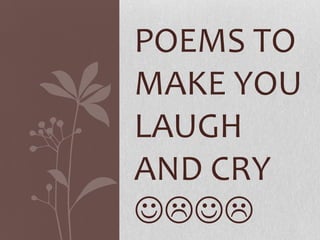 Poems That Make You Cry