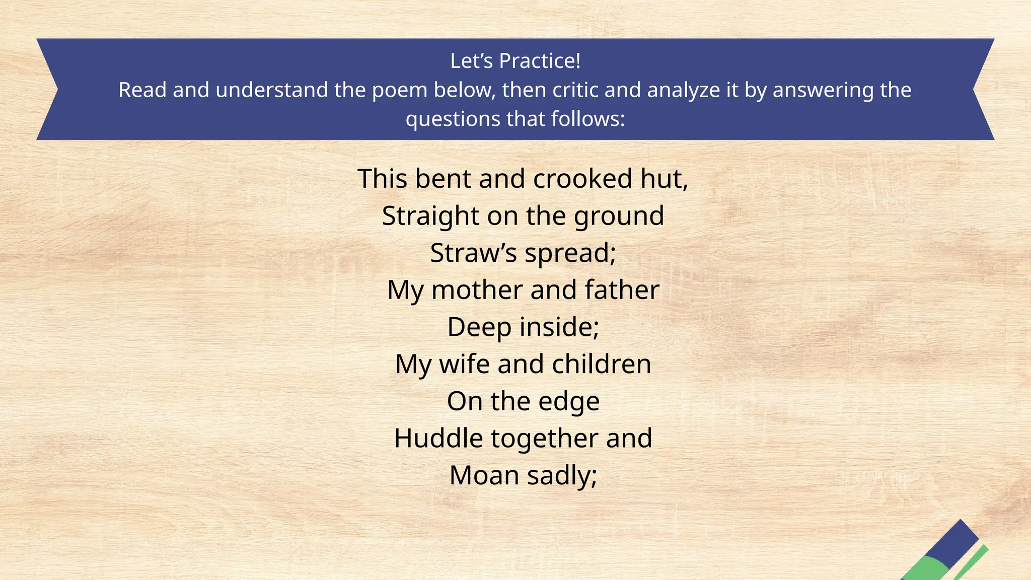 POEM The Dialogue of the Poor and Destitute WITH WORKSHEET NUMBER 2.pptx