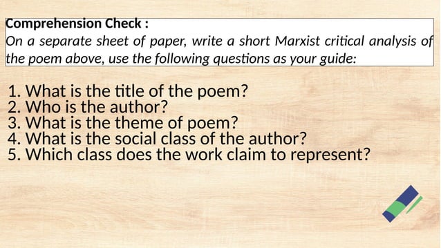 POEM The Dialogue of the Poor and Destitute WITH WORKSHEET NUMBER 2.pptx