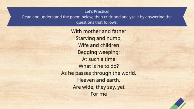 POEM The Dialogue of the Poor and Destitute WITH WORKSHEET NUMBER 2.pptx