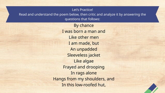 POEM The Dialogue of the Poor and Destitute WITH WORKSHEET NUMBER 2.pptx