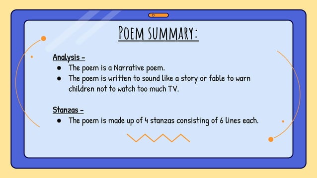POEM The sad story of Percey the TV addict.pptx | Television ...