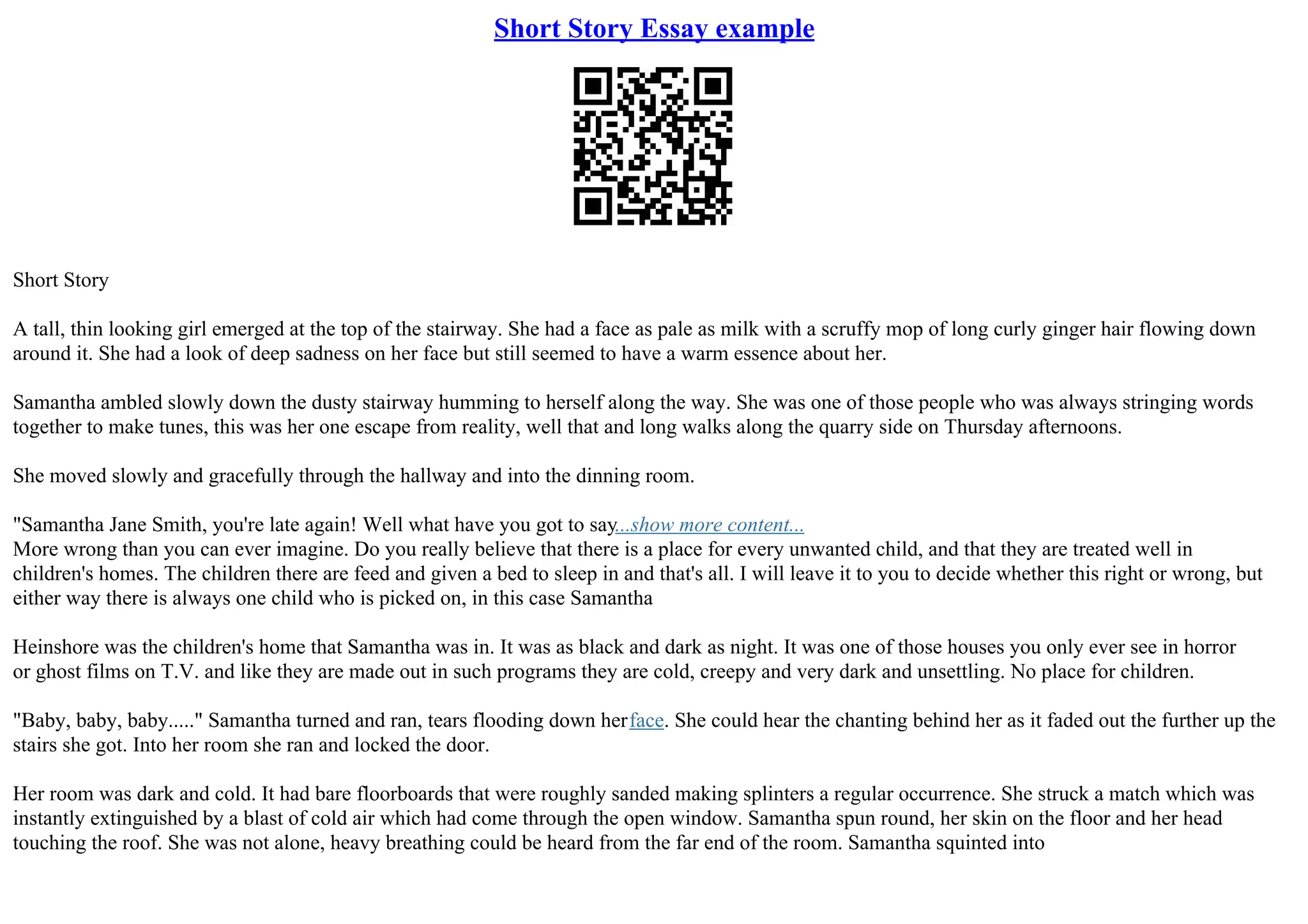 Poem Vs Short Story | PDF