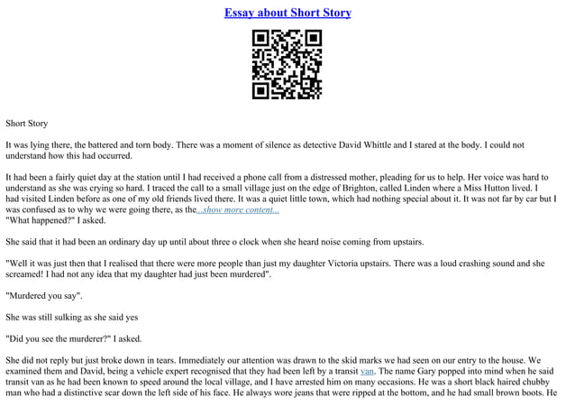 Poem Vs Short Story | PDF