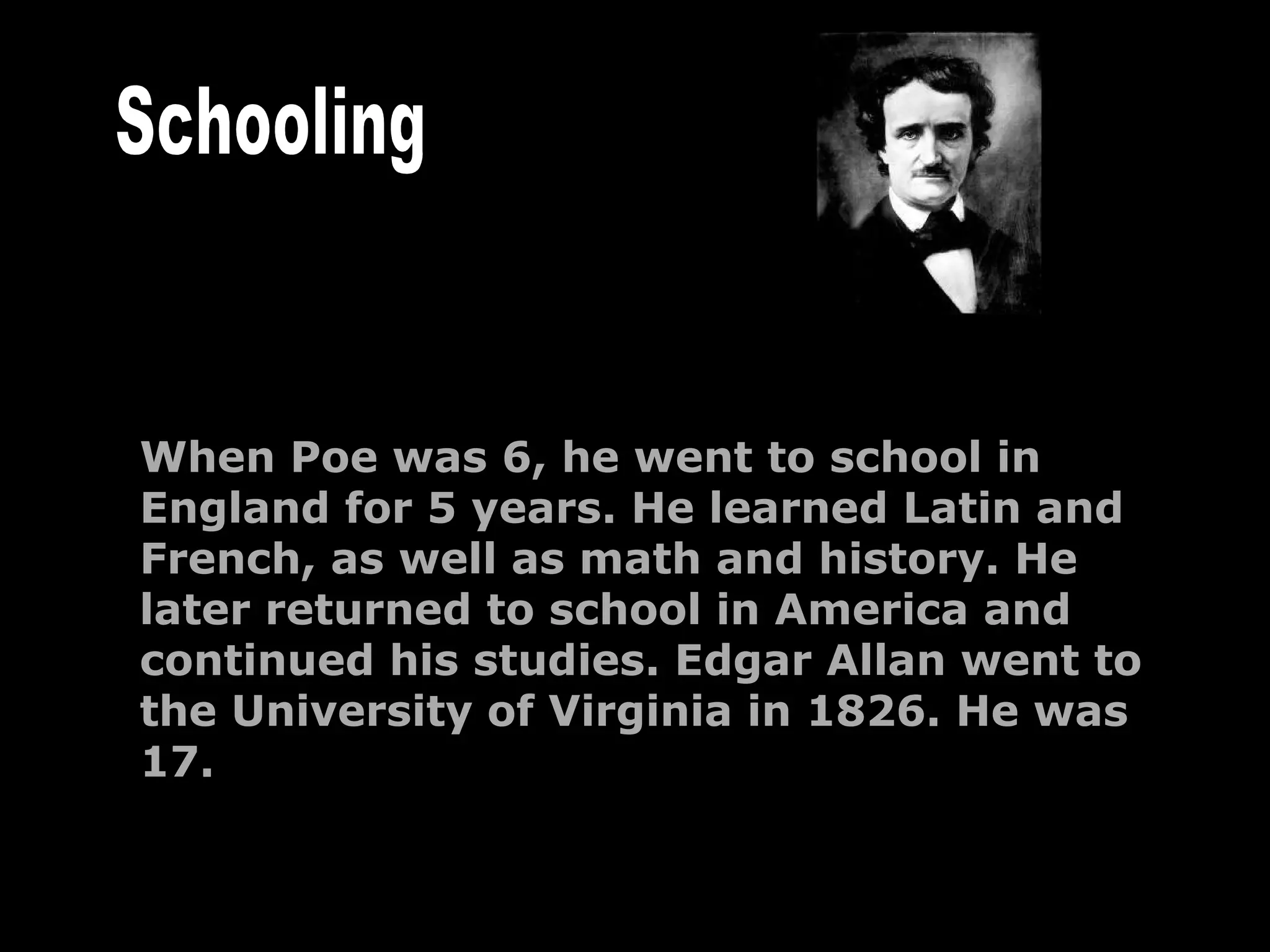Edgar Allan Poe Powerpoint | PPT