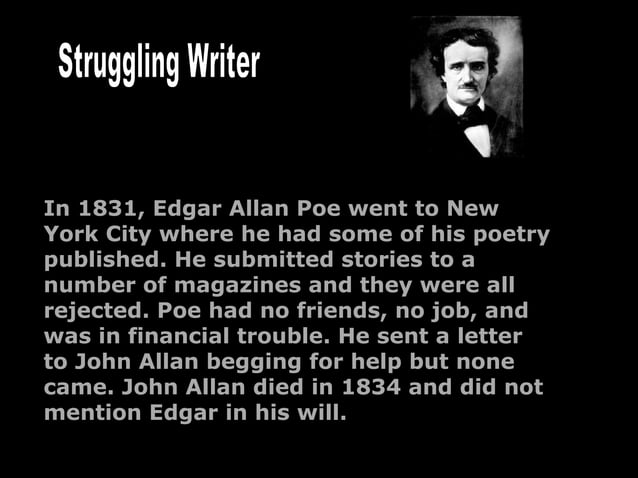 Edgar Allan Poe Powerpoint | PPT | Celebrity Deaths | Pop Culture