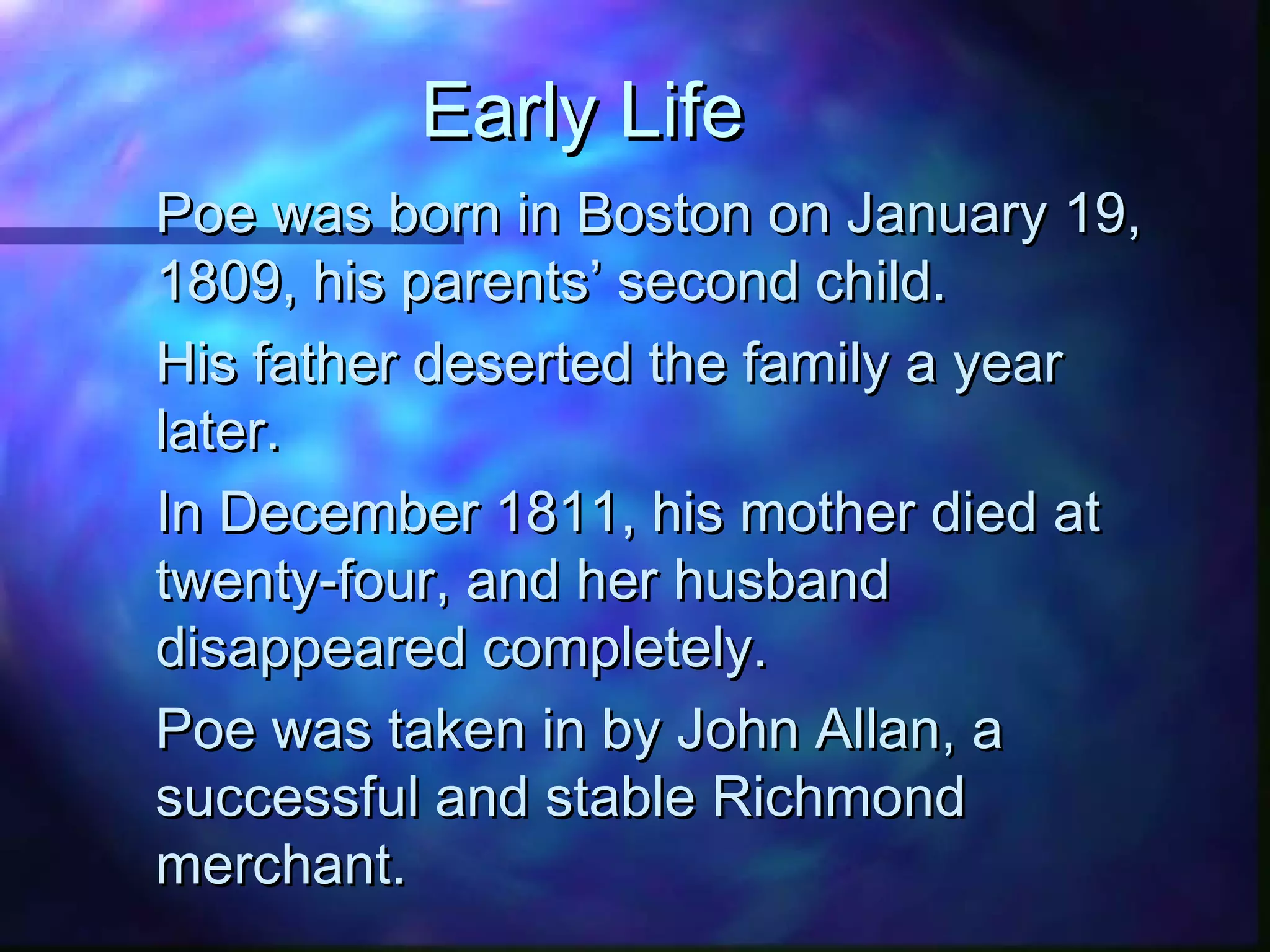 Edgar Allan Poe (1809-1849) | PPT