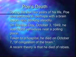 Edgar Allan Poe (1809-1849) | PPT