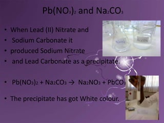 Preciptation reactions 1 | PPTX