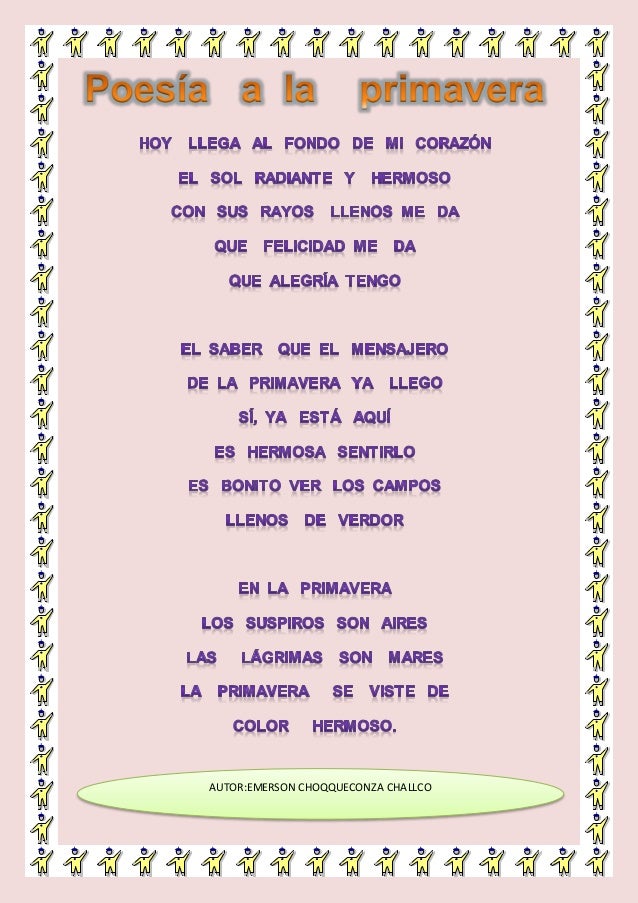 Poesía a la primavera