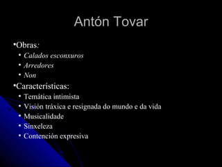 Poesía Galega De Posguerra Ppt