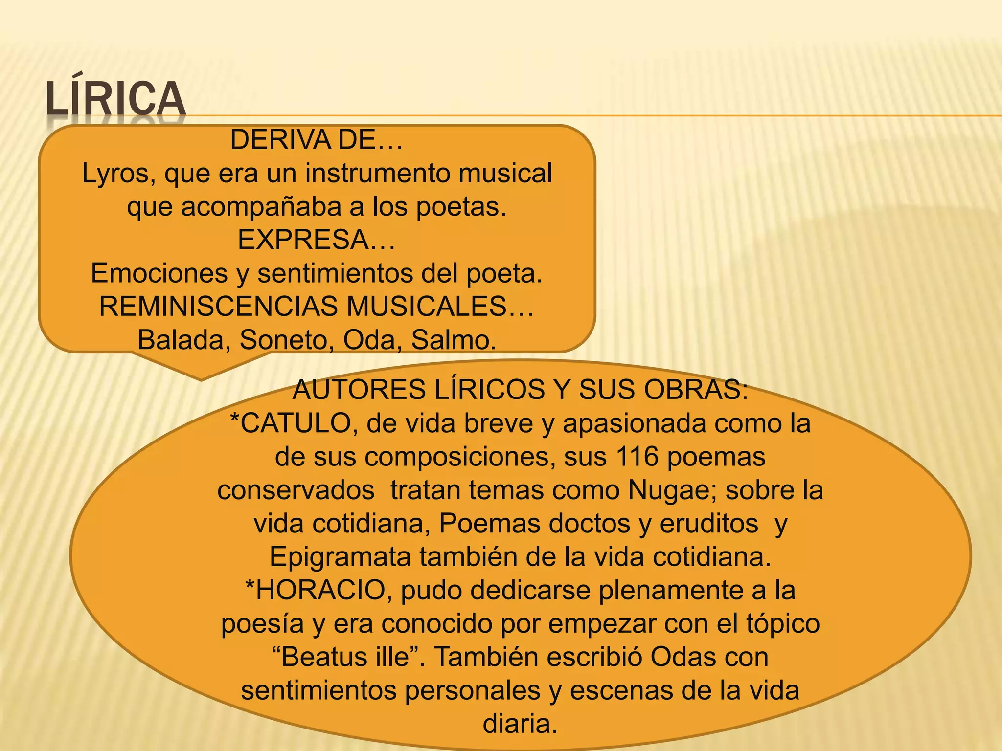 Poesía lírica latina | PPT | Descarga Gratuita