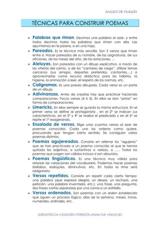 Poesia Técnicas | PDF | Poetry | Books and Literature