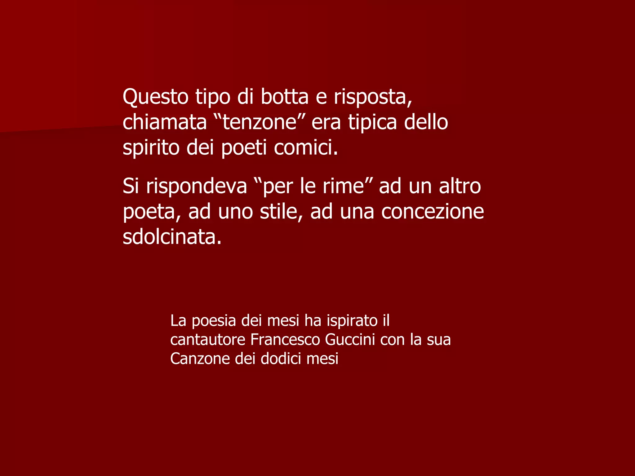 Poesia comico realistica | PPT