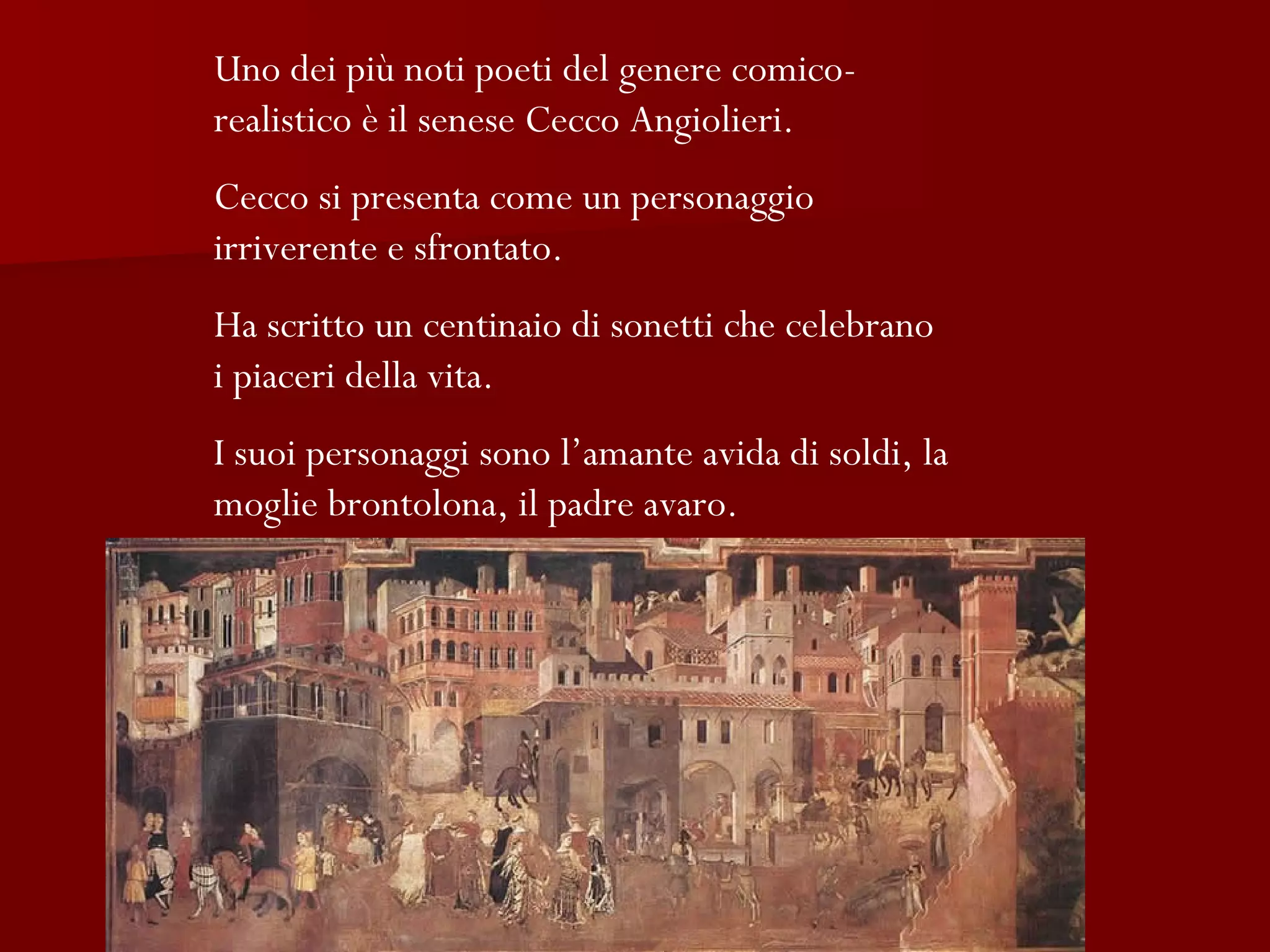 Poesia comico realistica | PPT