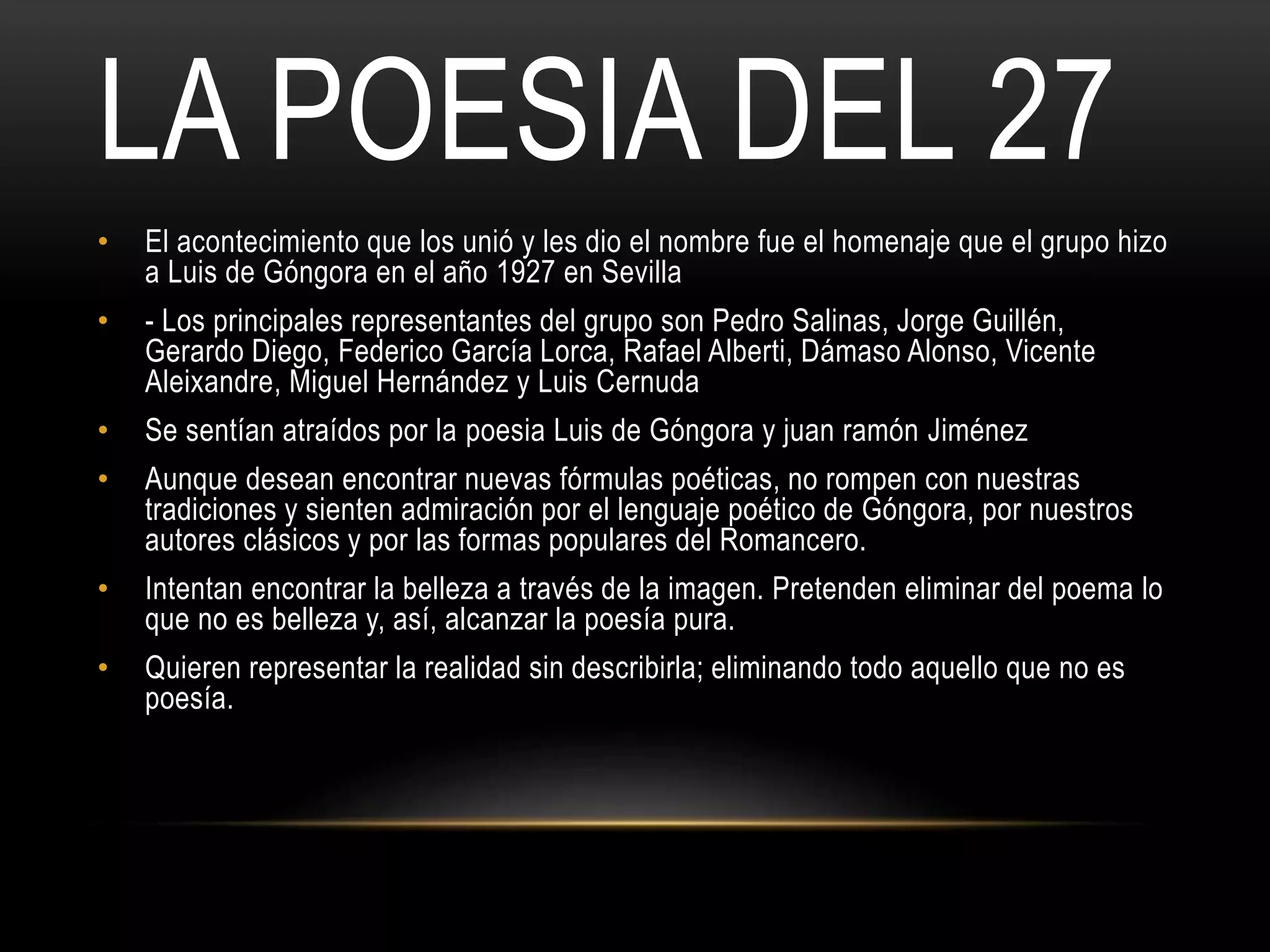 Poesia del siglo xx | PPTX