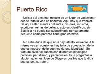 Poesia De Puerto Rico | PPTX
