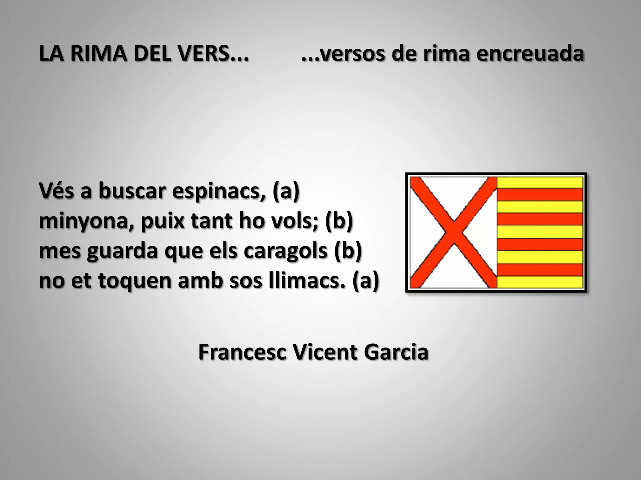 Poesia el vers i la rima | PPTX