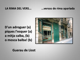 Poesia el vers i la rima | PPTX