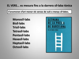 Poesia el vers i la rima | PPTX