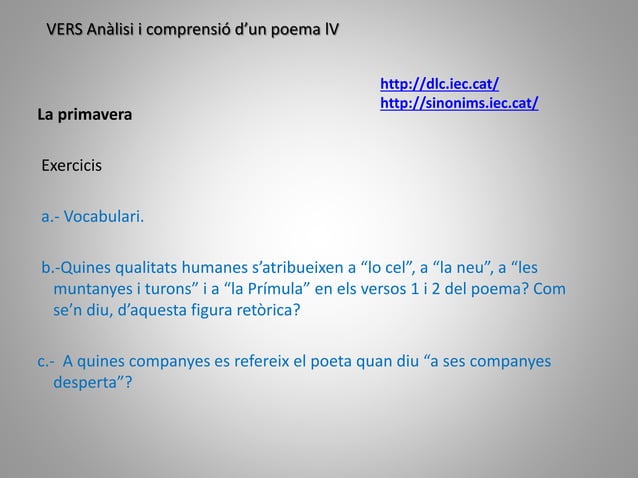 Poesia el vers i la rima | PPTX