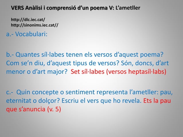 Poesia el vers i la rima | PPTX