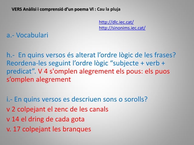 Poesia el vers i la rima | PPTX