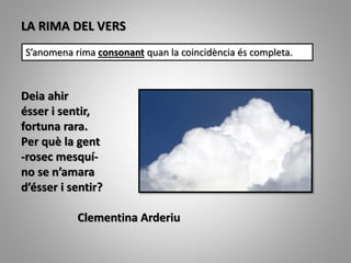 Poesia el vers i la rima | PPTX