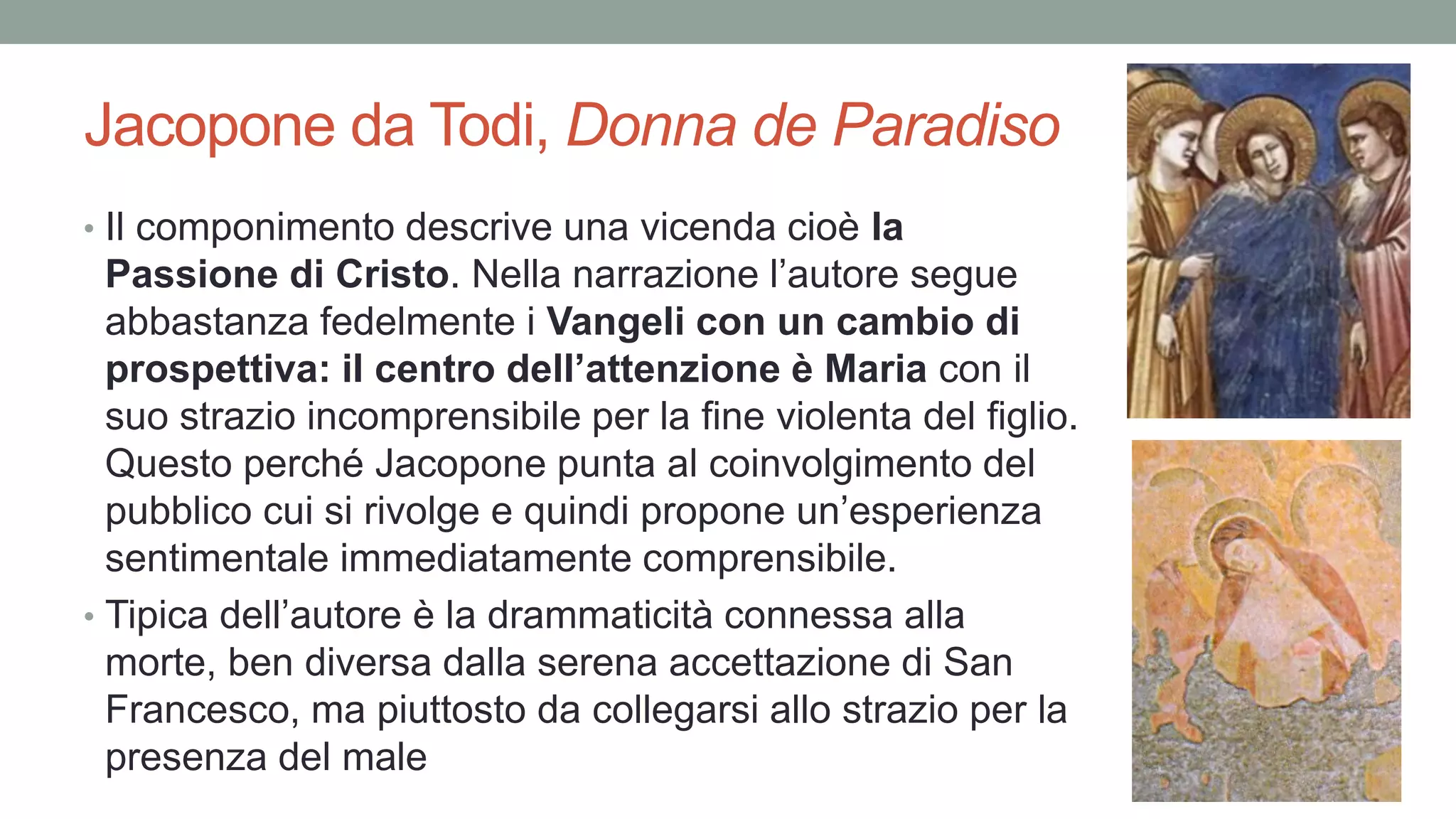 La poesia religiosa delle origini | PPTX