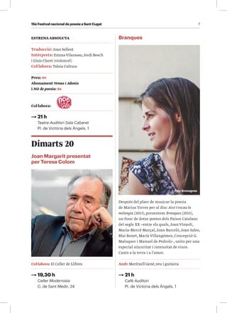 Festival Nacional de Poesia 2015 a Sant Cugat | PDF
