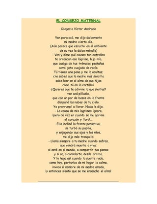 Poema Del Dia De La Madre