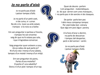 Poesies duch resentacio power bloc 6è a | PPTX