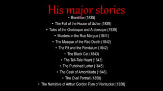 Poe`s short stories | PPTX